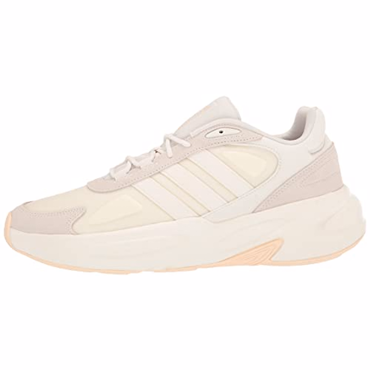 adidas Women's Ozelle Running Shoe, Cloud White/Cloud White/FTWR White, 6