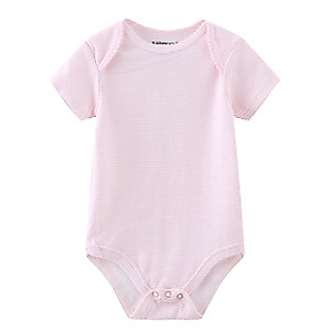 Kiddiezoom Newborn Baby Unisex Cotton Bodysuits Baby Gift 5-Pack Baby Clothes Red