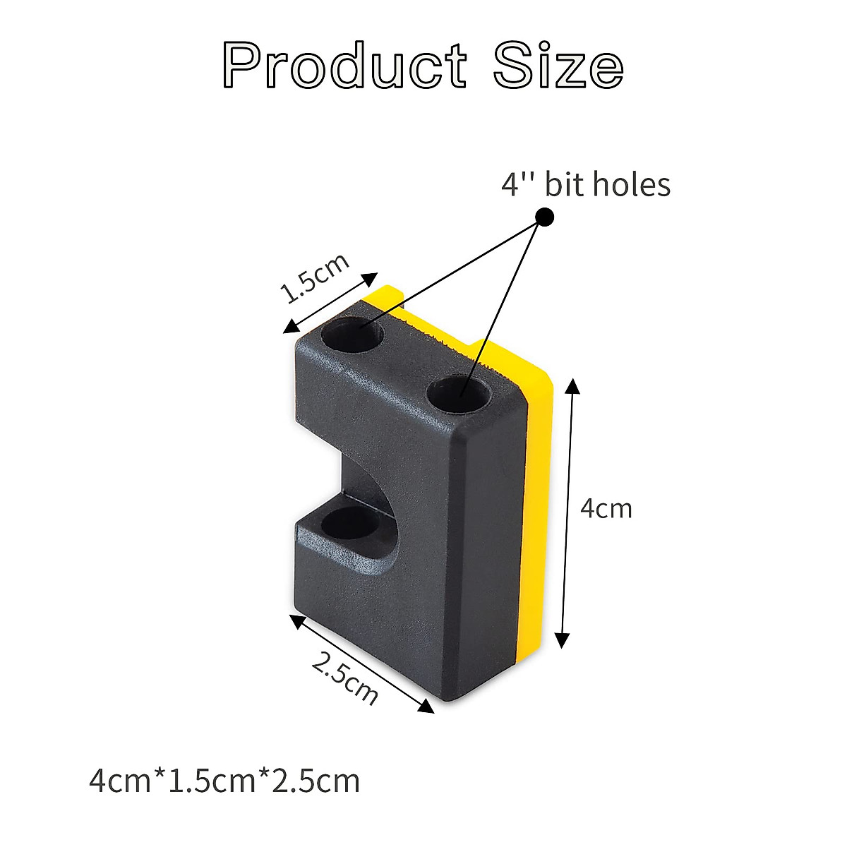 Bit Holder for Dewalt 20V Drill Bit Organizer for DeWalt Drills Carry Up to 4 Driver Bits on The Side of Your Power Tool or Driver (2 Pack)