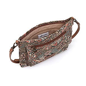 Sakroots Camden Small Crossbody in Cotton Uncoated Canvas, Sienna Spirit Desert