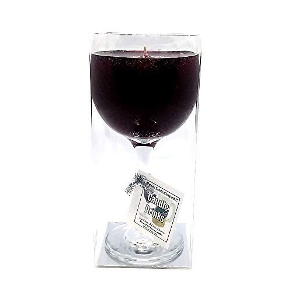 Merlot Scented Wine Candle in Glass 100+ Hours Made in USA by The Gel Candle Company