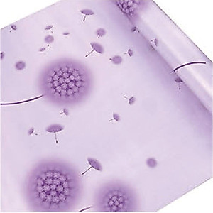 HOYOYO 17.8 x 78 Inches Self-Adhesive Shelf Liner, Self Adhesive Shelf Liner Dresser Drawer Paper Wall Sticker Home Decoration Purple