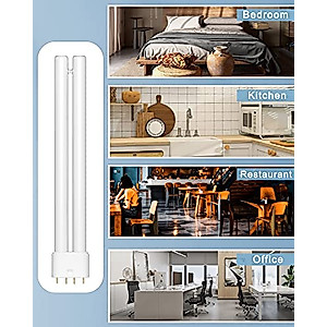 Shootingstar 2G11 18W Bug Zapper Replacement Bulb for Insect Attracting Lamp, PL 18W BL UV Light Bulb Compatible with Indoor Outdoor Mosquito Zapper