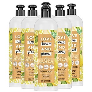 Love Home and Planet 16 oz. Citrus Yuzu & Vanilla Dish Liquid Soap (6 pack)