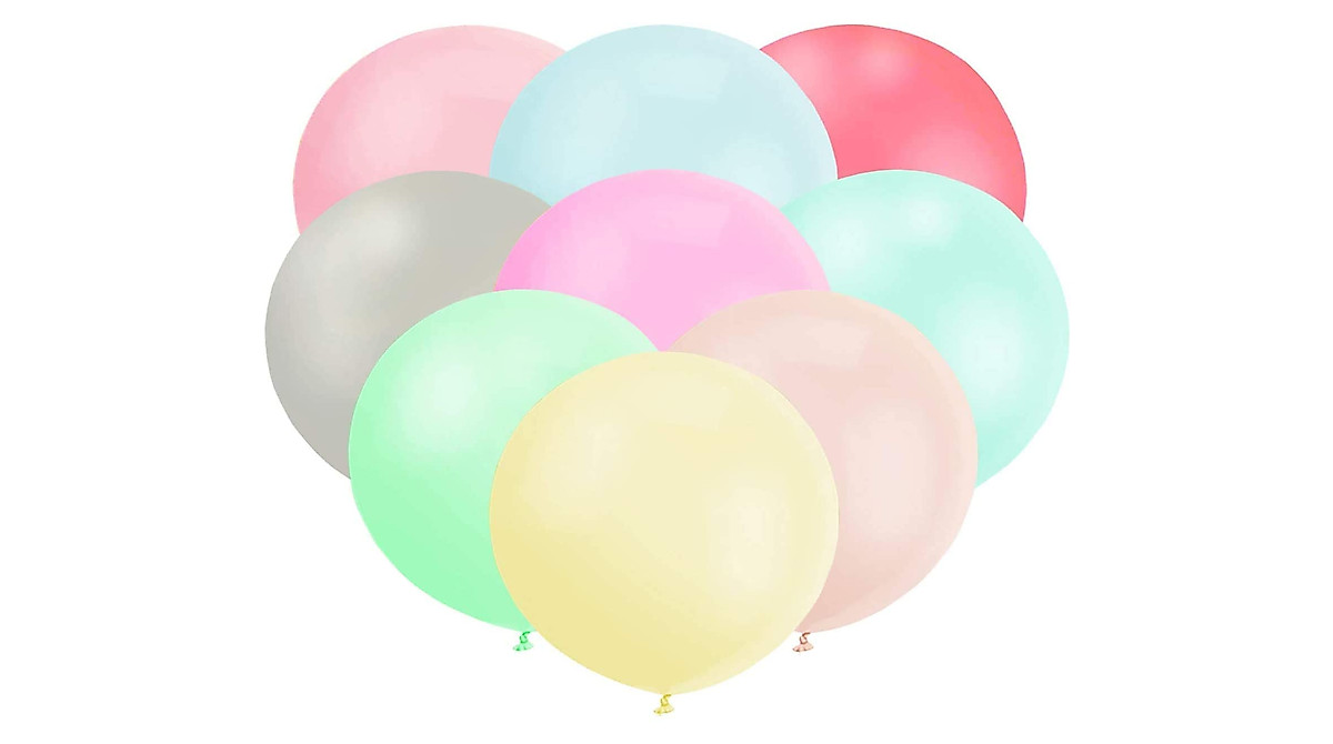 Large Pastel Balloons - 30pcs 18-inch Jumbo Latex for Parties