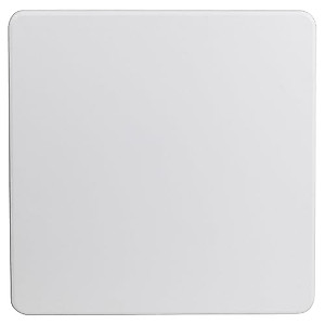 Flash Furniture Elon 2.85-Foot Square Granite White Plastic Folding Table | Waterproof | Impact and Stain Resistant