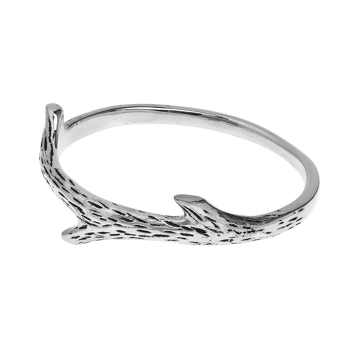 AeraVida Everyday Nature's Tree Branch .925 Sterling Silver Ring (7)