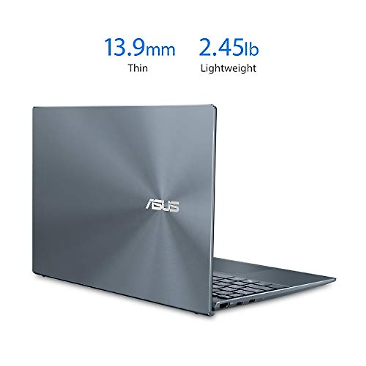 ASUS ZenBook 13 Ultra-Slim Laptop, 13.3” FHD NanoEdge Bezel Display, Intel Core i7-1165G7, 16GB LPDDR4X RAM, 1TB PCIe SSD, NumberPad, Thunderbolt 4, Wi-Fi 6, Windows 10 Home, Pine Grey, UX325EA-AH77