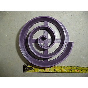 YNGLLC SWIRL DESIGN PATTERN CONCHA CUTTER MEXICAN SWEET BREAD STAMP MADE IN USA PR4393 Purple