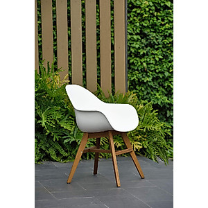 Amazonia Cannes Patio Dining Chair (Set of 2), Brown