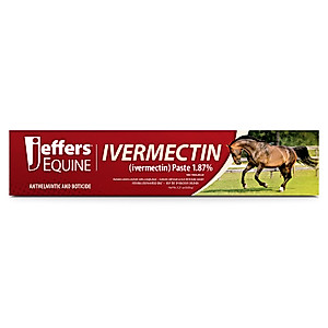 Jeffers Ivermectin Horse Dewormer | 6 Doses | Gel Dewormer for Horses