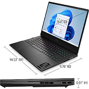 HP OMEN Gaming Laptop 2023 Newest, 16.1" QHD 165Hz Display, 12th Gen Intel Core i9-12900H Processor, NVIDIA GeForce RTX 3060 Graphics, 16GB DDR5 RAM, 1TB SSD, WiFi 6, Bluetooth, Windows 11 Home