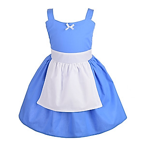Dressy Daisy Princess Dress with Apron Summer Outfit Casual Wear for Toddler Girls Size 3T