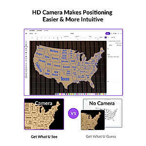 WECREAT Laser Engraver with Air Assist, 20W(20,000mW) Desktop Diode Laser Engraver and Cutter with Auto-Lifting Enclosure for Wood Acrylic Metal Leather DIY