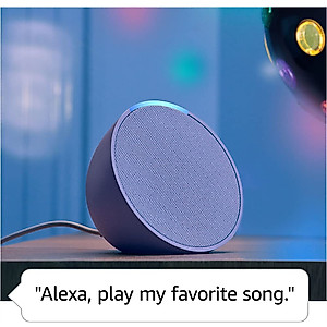 Echo Pop | Full sound compact smart speaker with Alexa - Charcoal + 4 months of Amazon Music Unlimited FREE
