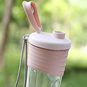 Kuoleopa Shaker Bottle for Protein Mixes，24 oz，Protein Shaker Bottles with Whisk Ball, Mixer Bottle, Protein Bottle,Portable Pre Workout Whey Protein Drink Shaker Cup，Pink