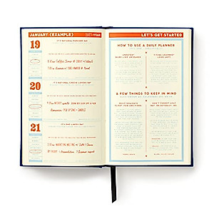 Brass Monkey Things I’ll Cancel Later – Undated Mini Planner Vintage Library Book Inspired with Embossed Gold Foil Artwork Cloth Cover