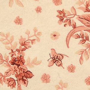 SAFAVIEH Chelsea Collection 5'6" Round Ivory / Rose HK250C Hand-Hooked French Country Wool Area Rug