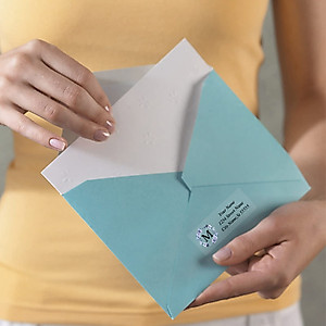 Return Address Personalized Custom Labels with Strong Adhesion, Can Be Used for Box, Paper, Plastic, Glass, Metal (2.6x1 Inch)