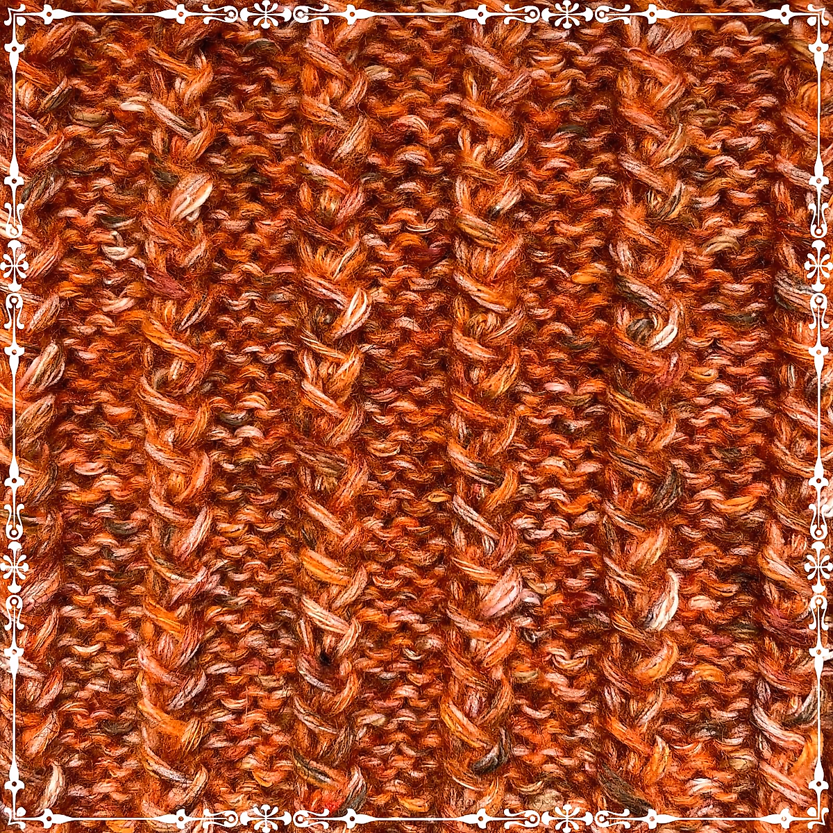 KnitPal Cotton Alpaca Tweed Yarn for Crocheting, 20% Alpaca, 60% Cotton, 20% Polyamide - Alpaca Wool Yarn - DK Yarn 3 Weight - 4 Skeins, 588yds/200g - Orange Pumpkin