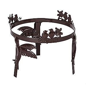 Topadorn Gazing Ball Stand Garden Hardware Metal Stand for 10-Inch or 12-Inch Gazing Globes