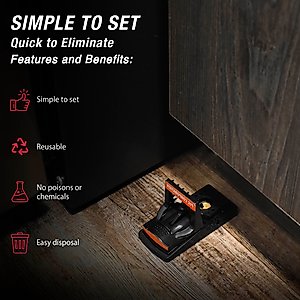 Pic PMT2 Plastic Mouse Trap, 2-Pack