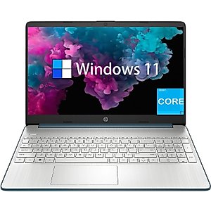 HP 15.6 Inch Laptop for College Students, Business, Intel Core i3-1115G4, 16GB RAM, 1TB SSD, Windows 11 Home, HDMI, SD Card Reader, Wi-Fi, Webcam, Spruce Blue, PCM