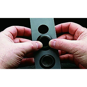 Caplugs BP-2 BP Series – Button Plug with Recessed Type Heads, 200 Pack, Black LD-PE, Hole Size 1.97-2.02" x Metal Thickness .02-.10" Plugging Holes, Auto Body, Tanks, Refrigeration Units