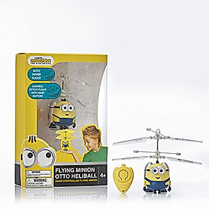 WOW! PODS Minions: Rise Of Gru - Otto Jetpack RC Flying Ball, Interactive Mini Remote Controlled Helicopter Toy for Kids Ages 4+