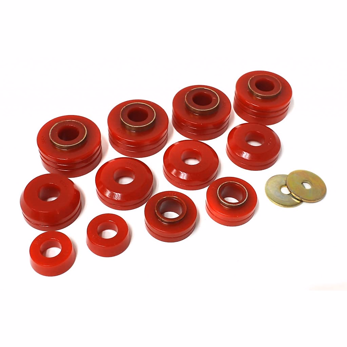 Energy Suspension For Ford F-100 4WD 1973-1979 Body Mounts | Red | 4.4104R