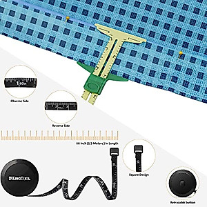 KingTool Rotary Cutter Set- 45mm Cutter Kit with A3 Cutting Mat, 3 Replacement Blades, Quilting Rulers, Sewing Clips, Sewing Pins - Perfect for Crafting, Fabric, Quilting, Sewing