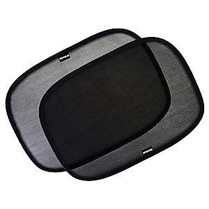 Enovoe Car Window Shade for Baby - (2 Pack) - Medium - 19" x 12" - Cling Car Sun Shade for Windows - Sun, Glare and UV Rays Protection for Your Child - Car Window Shades for Side Window