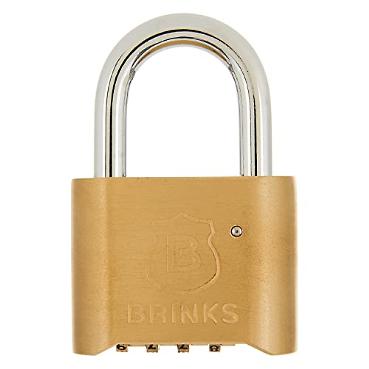 BRINKS 171-50051 Solid Brass Resettable Combination Lock, 48mm