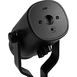 MSI IMMERSE GV60 Streaming Microphone (USB Type-C Interface and 3.5mm Aux, for Professional Applications with Intuituve Control in 4 Modes: Stereo, Omnidirectional, Cardioid and Bidirectional)