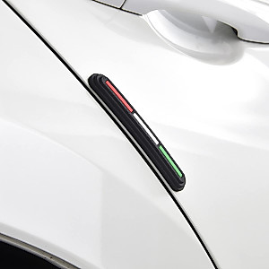 AICEL 6 PCS Car Door Edge Guards, Auto Anti-Scratch Side Door Edge Protector, Anti-Collision Self-Adhesive Trim Sticker, Universal Exterior Accessories for Cars, Trucks, SUVs (Black/Red/Yellow)