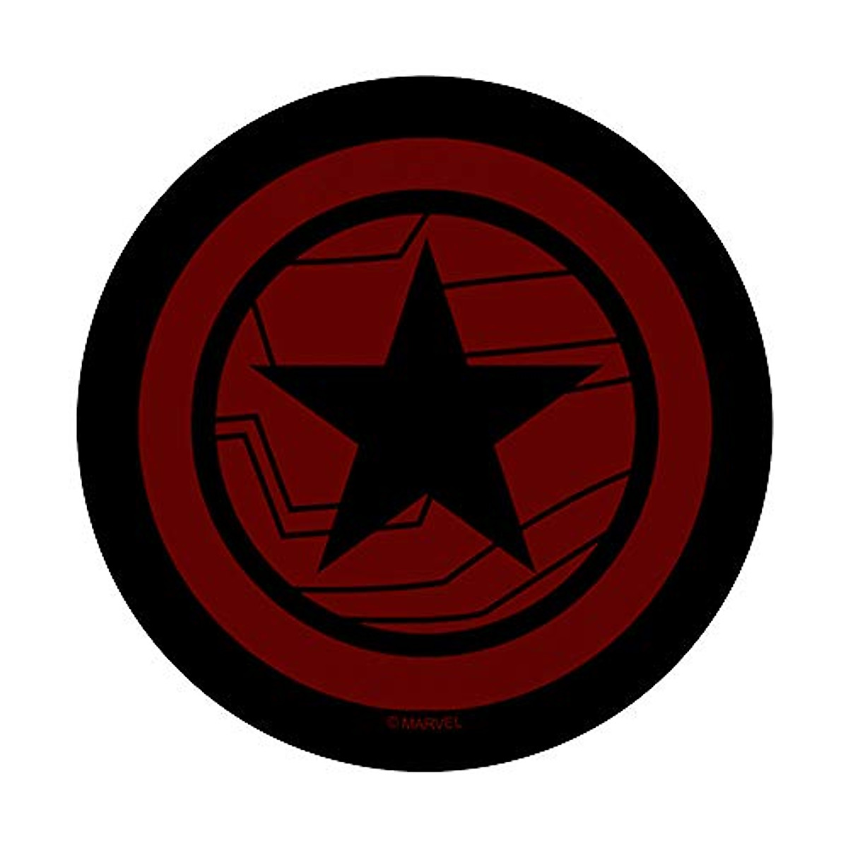 Marvel The Falcon And The Winter Soldier Bucky Red Logo PopSockets PopGrip: Swappable Grip for Phones & Tablets