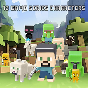 MOYEE Mini Figures, 36 Pack Action Figures Toys, Cute Game Series Characters Cake Toppers for Collection Birthday Party Supplies Easter Egg Fillers, Party Gift for Kids Boys Fans