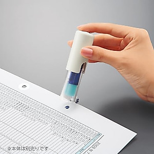 Kokuyo One-Patch Stamp Replacement Sticker, One Patch Hole Reinforcer Sticker Refill, 10 Rolls of 200 Stickers, 2000 Reinforcement Stickers, Japan Import (TA-PS3X5N)