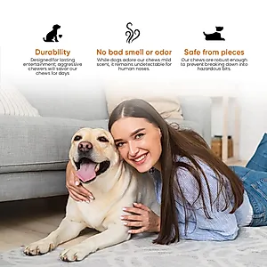 The safest All-Natural Cheese Chews - Large (Pack of 4) - NO Chunks, NO preservatives, NO Bad Smell, Great Teeth Cleaner, Super Long-Lasting