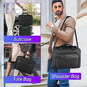 TECTINTER Carrying Case for PS5, Protective Travel Bag for PS 5 Console Controller, Large Capacity Storage Case Compatible with Playstation 5 Games Accessories Disk Digital Edition, Black