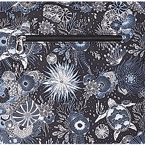 Sakroots Womens Eco-twill Berkeley Convertible Tote in REPREVE Eco Twill, Midnight Seascape, One Size US