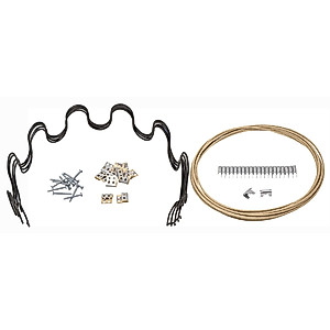 House2Home 31" Couch Spring Repair Kit to Fix Sofa Support for Sagging Cushions - Includes 4pk of Springs, Upholstery Spring Clips, Seat Spring Stay Wire, Screws, and Installation Instructions