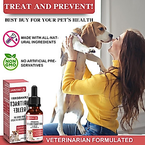 SZYCKJGS Dog UTI Treatment | Bladder Control for Dogs | Cranberry Supplement for Dogs | Pet Renal Health & UTI Care Drops | Cat Urinary Tract Infection Treatment | 1 fl oz