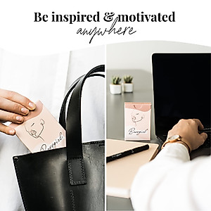 Daily Affirmation Cards for Women - 52 Inspirational & Motivational Cards with Empowering Actions for Girl Boss | Sturdy Double-Sided Deck | Positive Mindfulness Quotes for Meditation & Self Care