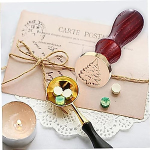Amosfun Retro Wax 12 Pcs Christmas Wax Seal Antique Postage Wax Seal Stamp Kit Merry Christmas Seal Stamp Stampers Stamps for Christmas Stamps Stamp for Envelopes Invitations Stampers