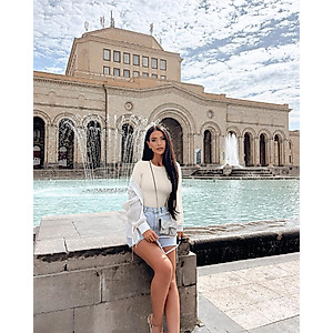 OQQ Womens 3 Piece Long Sleeve Tops Crew Neck Stretch Fitted Underscrubs Layer Tee Shirts Tops Black Grey Beige