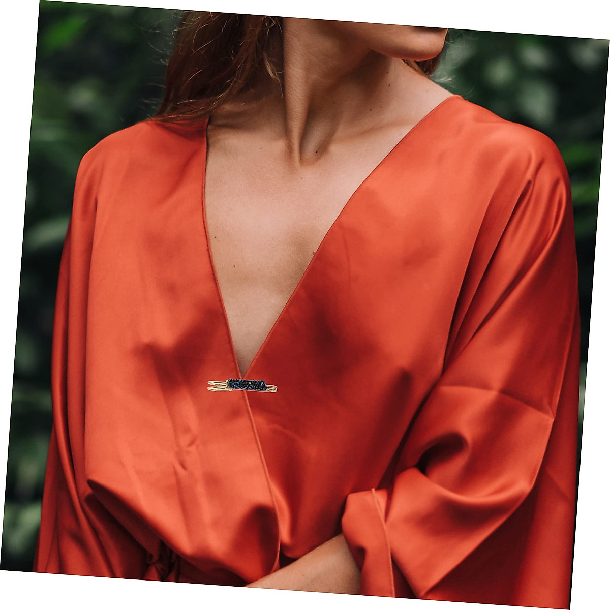 Anneome 2 Pcs Change The Waistband to Small Pins Shirt Pin Brooch Bridal Cape Sweater Shawl Clip Women Clothes Brooch Clothes Pin Women Sweaters Miss Cardigan Skirt Rhinestones