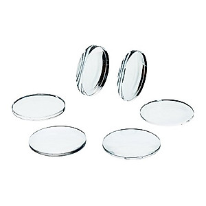 6 Piece Acrylic Lens Set - 2" (50mm) Diameter - Double Convex, Double concave, Plano Convex, Converging Concave-Convex, Diverging Concave-Convex, Plano-Concave