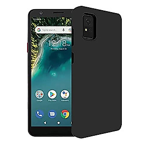 AISELAN for ZTE Avid 589 Shockproof Case Cover [Anti-Fall] [Anti-Scratch] Black Case with Soft TPU Bumper, Protective Case for ZTE Avid 589-5.6 inch (Black)