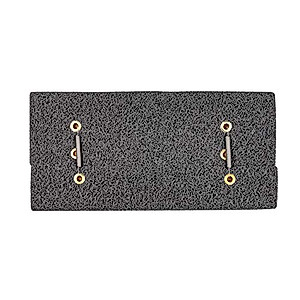 Camco 53196 Life is Better at The Campsite RV Wrap Around Step Rug, Fits 18-inch Wide Steps - for Manual and Electric RV Steps - Features a Gray Mat with a White Welcome Home Retro RV Print